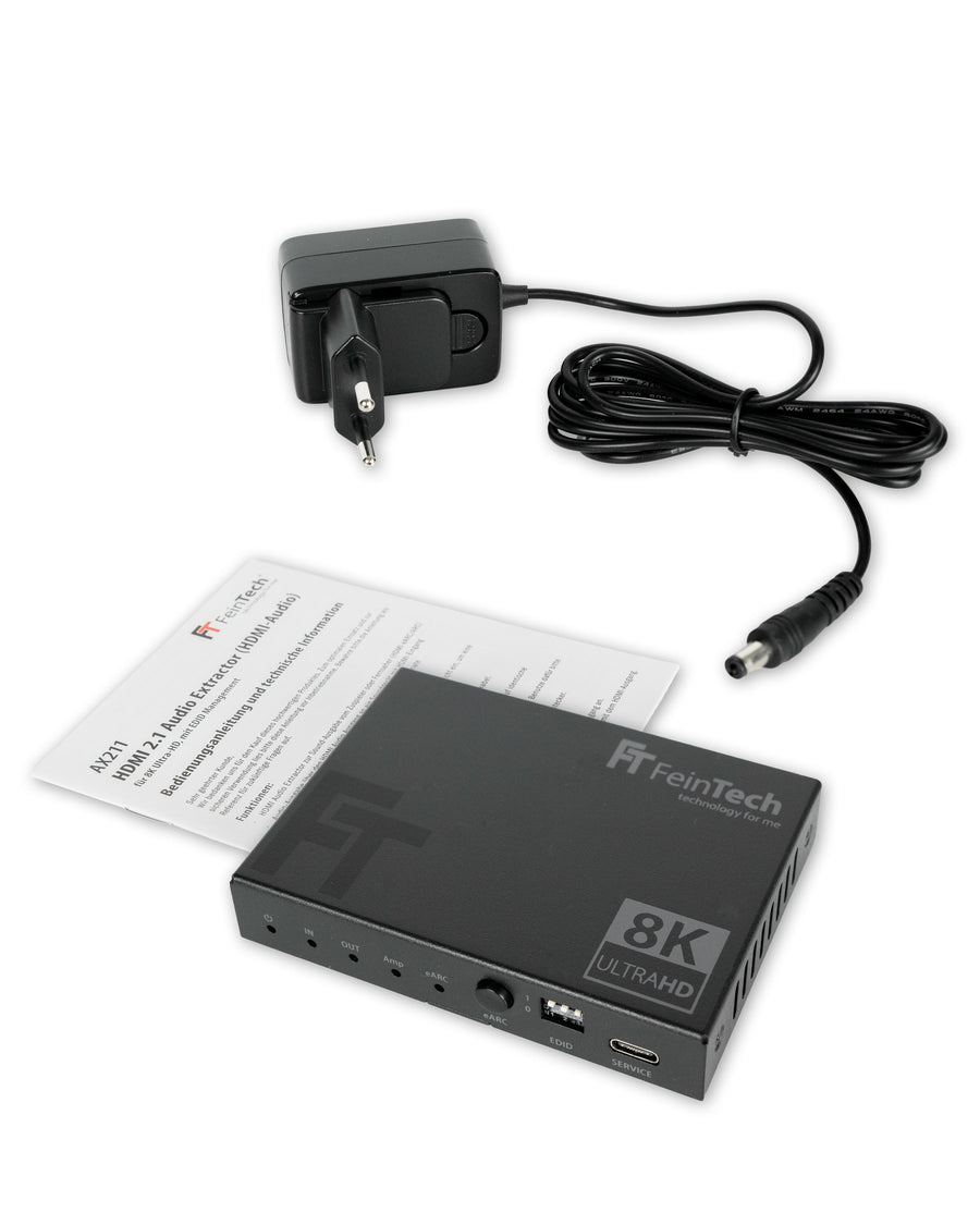 AX211 HDMI 2.1 Audio Extractor (HDMI Audio) | 4K 120Hz | eARC - FeinTech