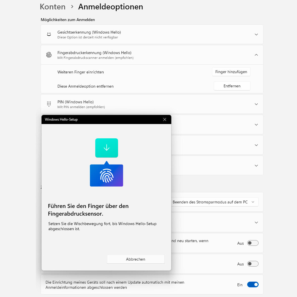 FPS00200 USB Fingerabdruck-Sensor für Windows Hello Fingerprint-Reader ...
